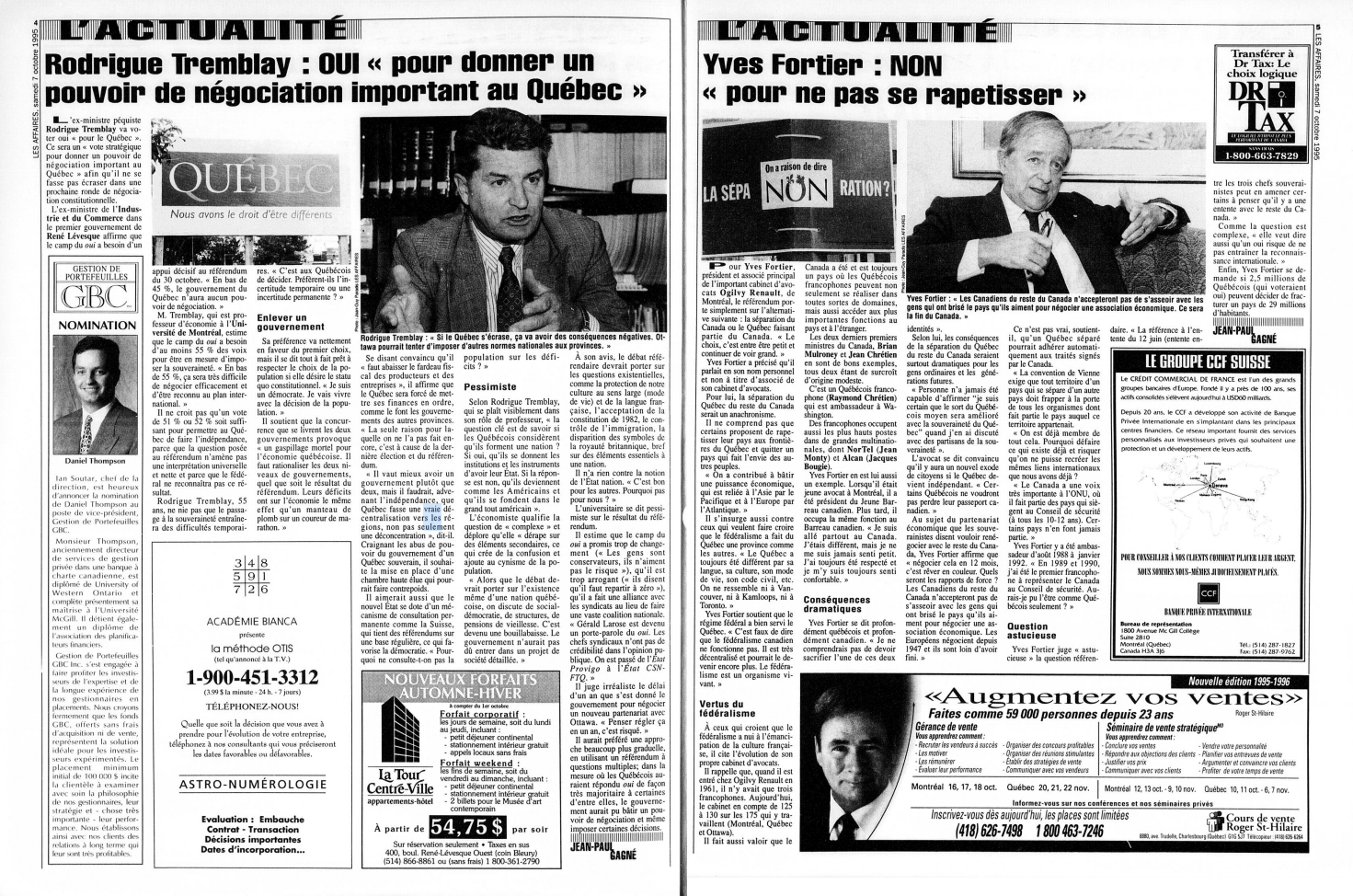 «Les Affaires» et le référendum de 1995: chronique d’une communauté ...